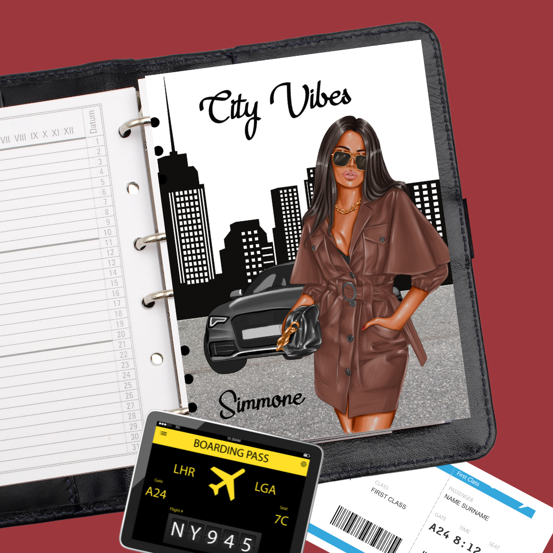 Fashionista in Brown Planner Cover Set or Dashboard – Every Girl Planners